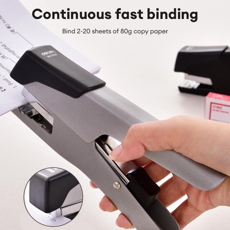 Deli Stapler 24/6 26/6 Effortless Plier Stapler 30sheets Heavy Duty ...