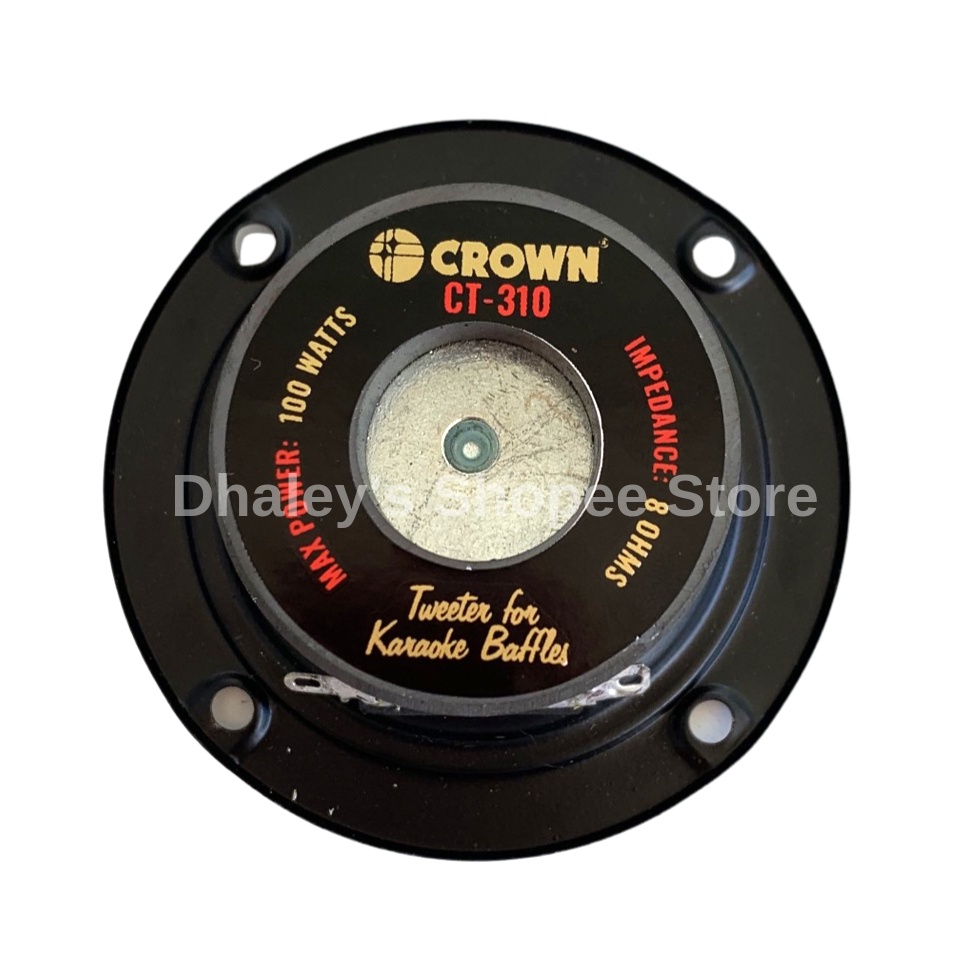 Crown CT-310 3inches Tweeter 100watts 8ohms for Karaoke Baffles Double ...