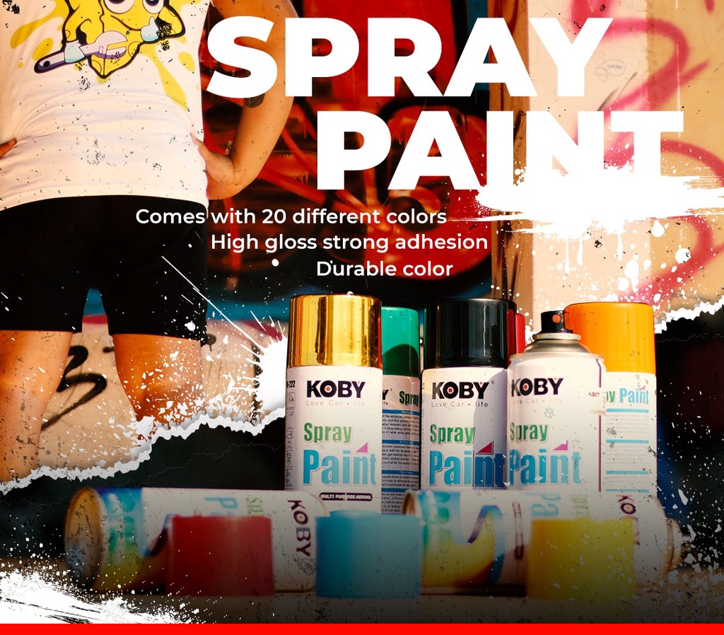 Koby Spray Paint 20 Colors 450ml | Shopee Philippines