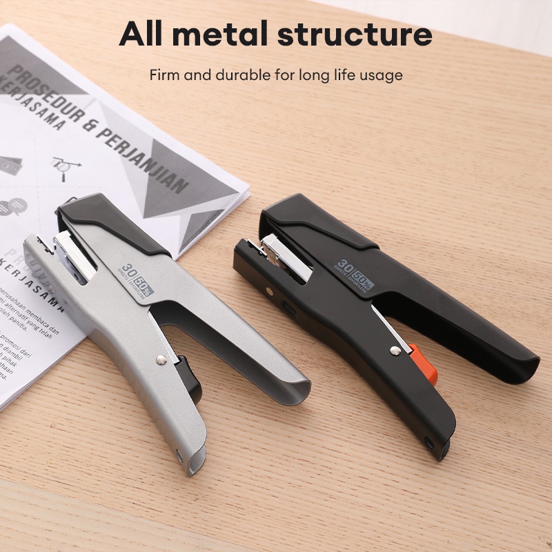 Deli Stapler 24/6 26/6 Effortless Plier Stapler 30sheets Heavy Duty ...