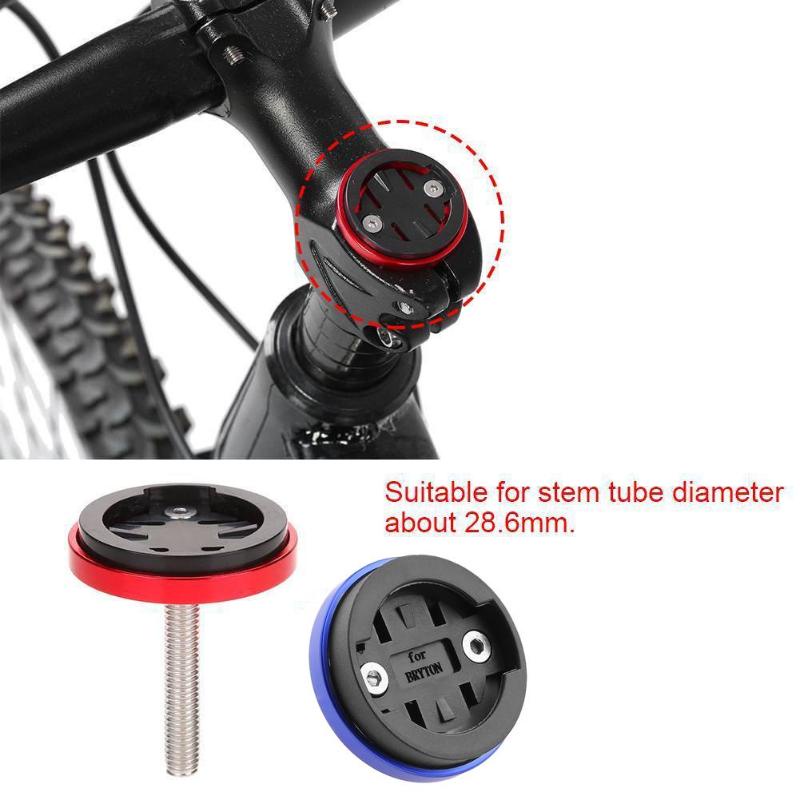 Aluminum Alloy Bike Stem Top Cap Mount Bracket Stopwatch Fixed Holder ...