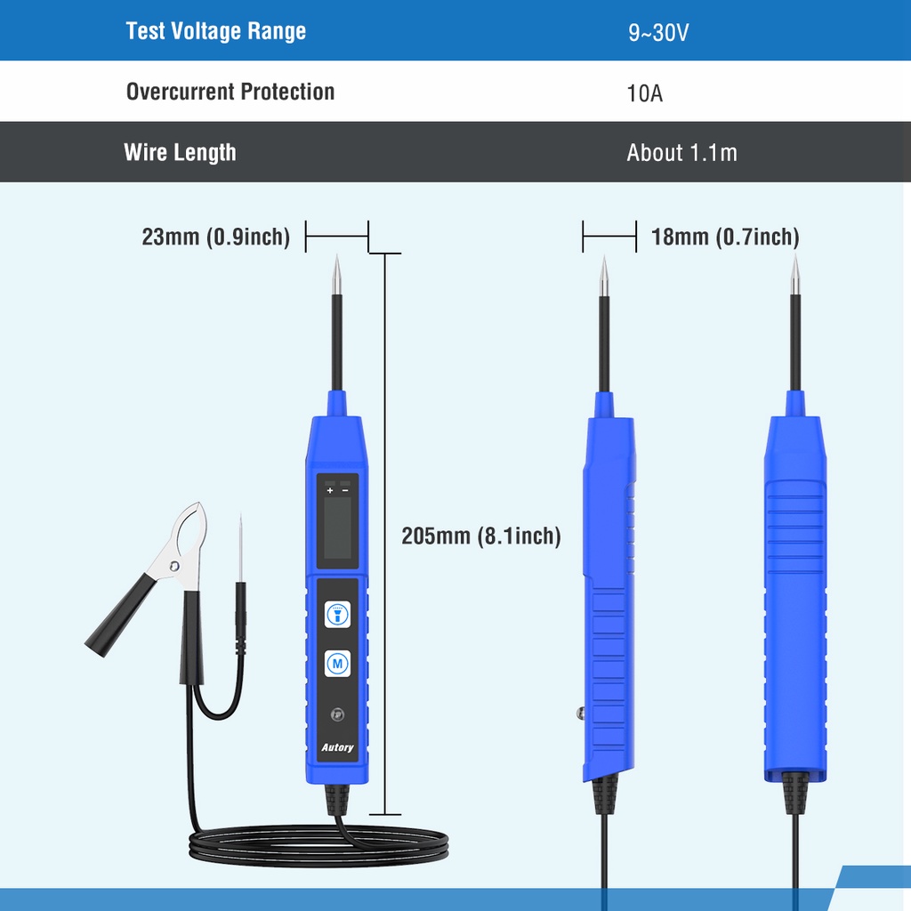 【Ready Stock】MRCARTOOL Autory Car Circuit Tester Power Probe Automotive ...