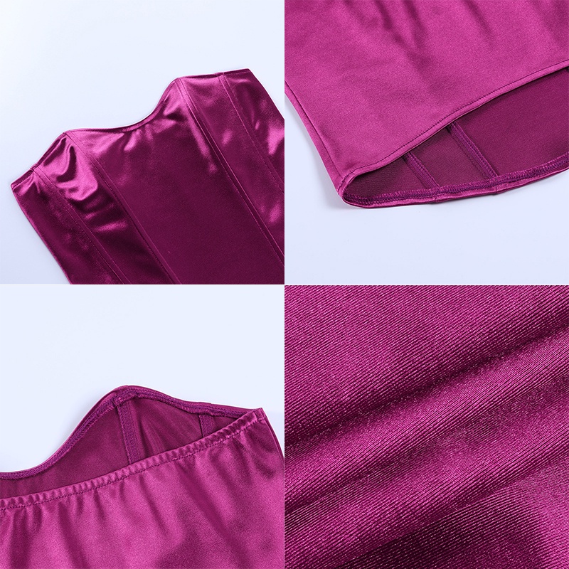 Sexy Women Tube Tops Solid Sleeveless Slim Skinny Corset Cropped Top