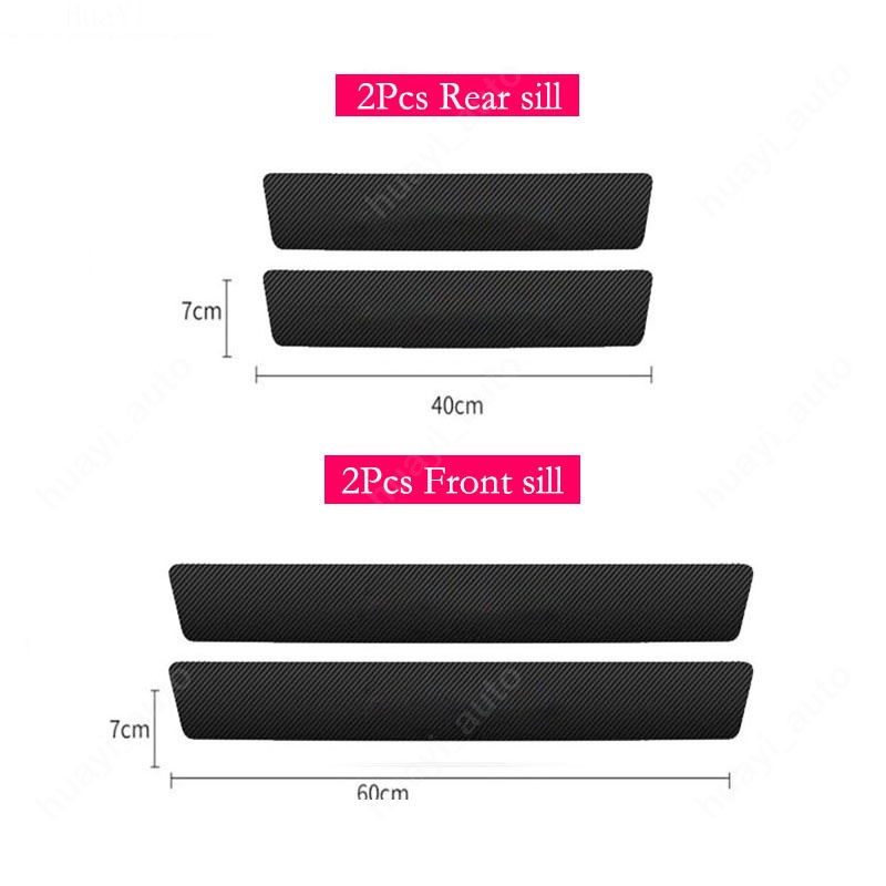 Car Sill Sticker Anti-Scratch Waterproof Trunk Protector Accessories ...