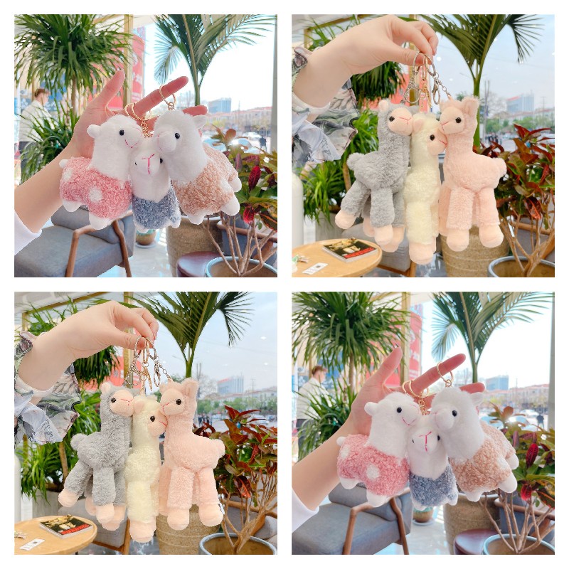 Alpaca Plush Keychain Easter Llama Soft Toy Cute Plushie Goat Doll ...