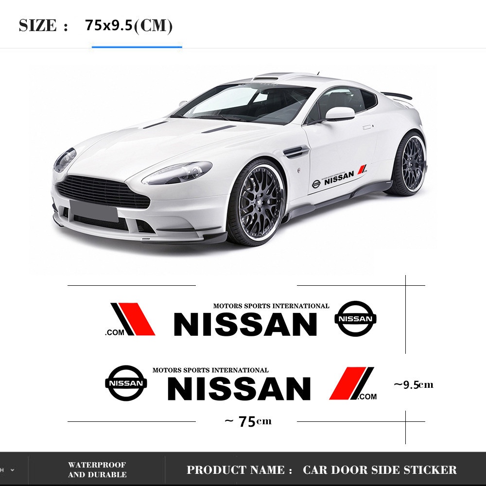 NISSAN Stickers navara np300 livina Reflective Laser banner Sticker for ...