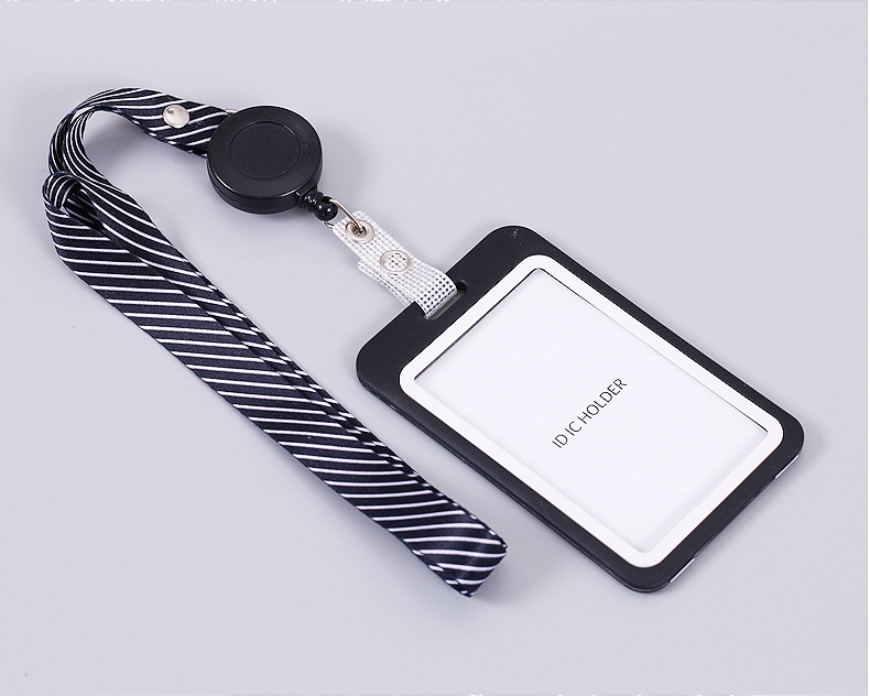 Telescopic Buckle Badge Lanyard Card Holder Tie Design Name Tag Student ...