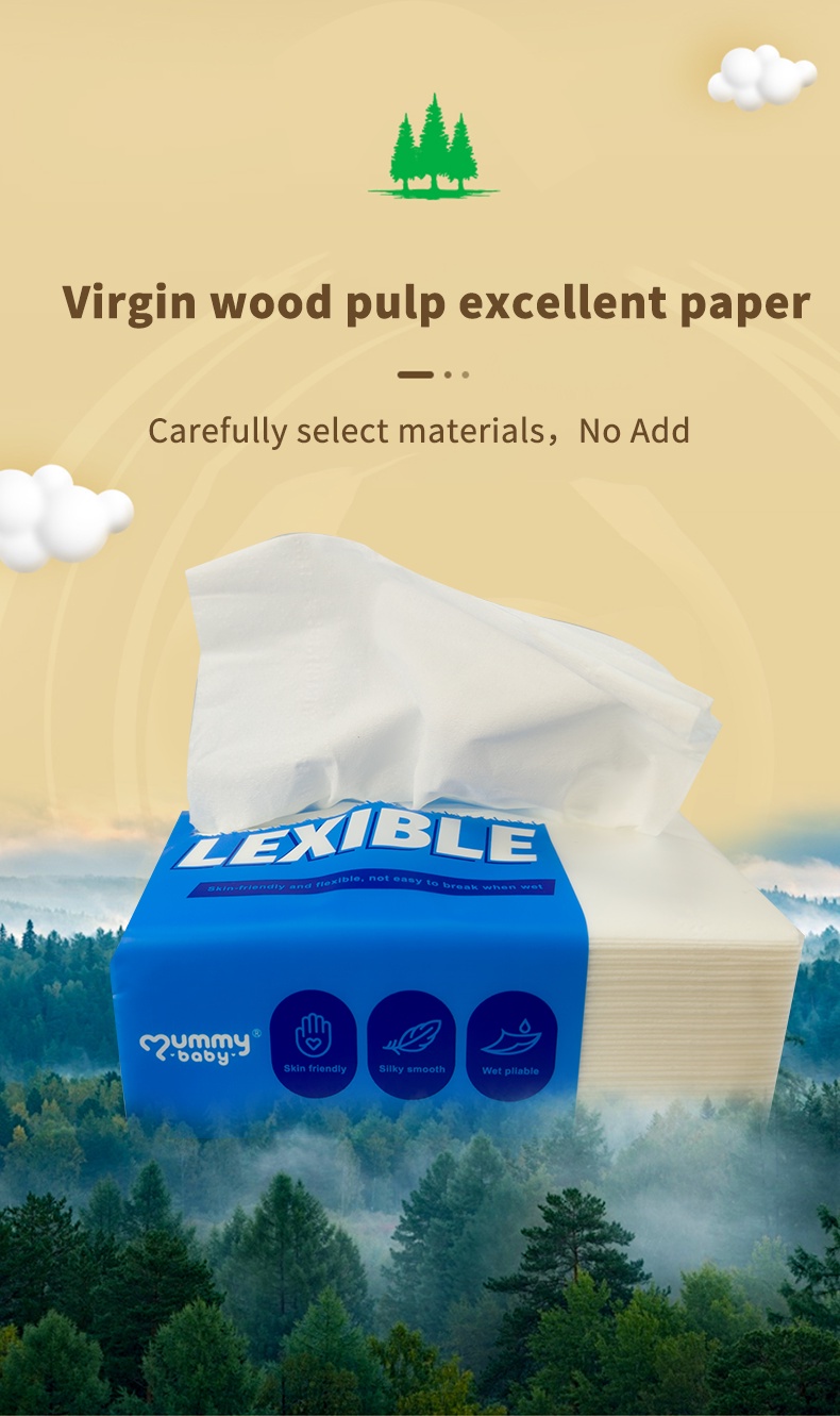 High quality facial tissue wholesale Wood PulpTissue Paper towel 3 ...