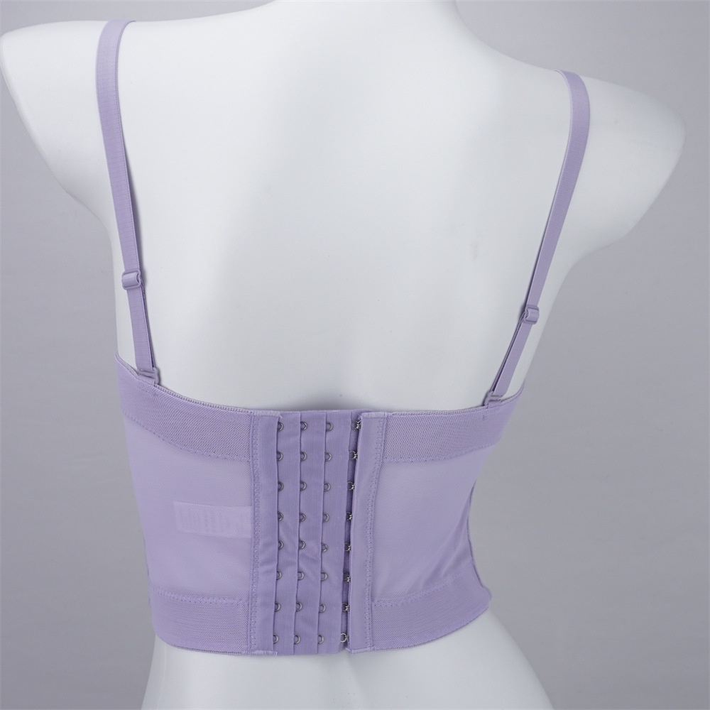CLOUD4D-Fashion Mesh Push Up Bralet Women's Corset Bustier Bra Sexy ...
