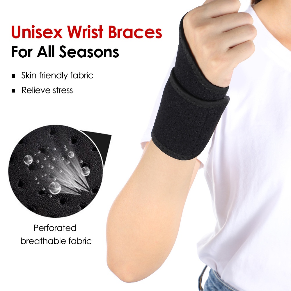 【COD】1 Pair Self-heating Magnetic Warm Wristband Wrist Support Brace ...