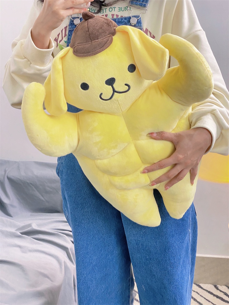 Sanrio Muscular Pom Pom Purin With Pecs and Abs Plush Toy Lovely ...