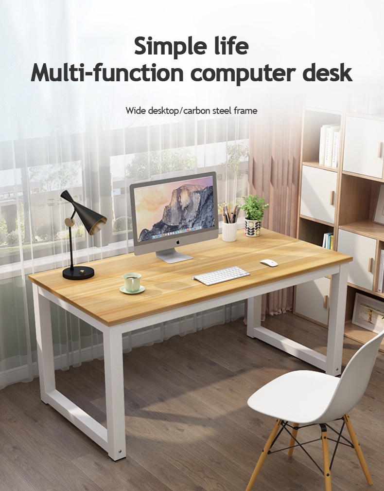VOVOVA Computer Table 80/120/140CM Gaming Table Office Table Study ...
