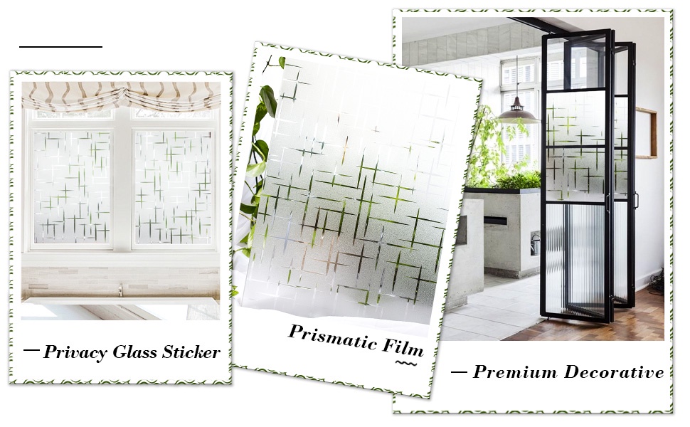 Window Film Privacy Frosted Film for Glass Window Bathroom Self ...