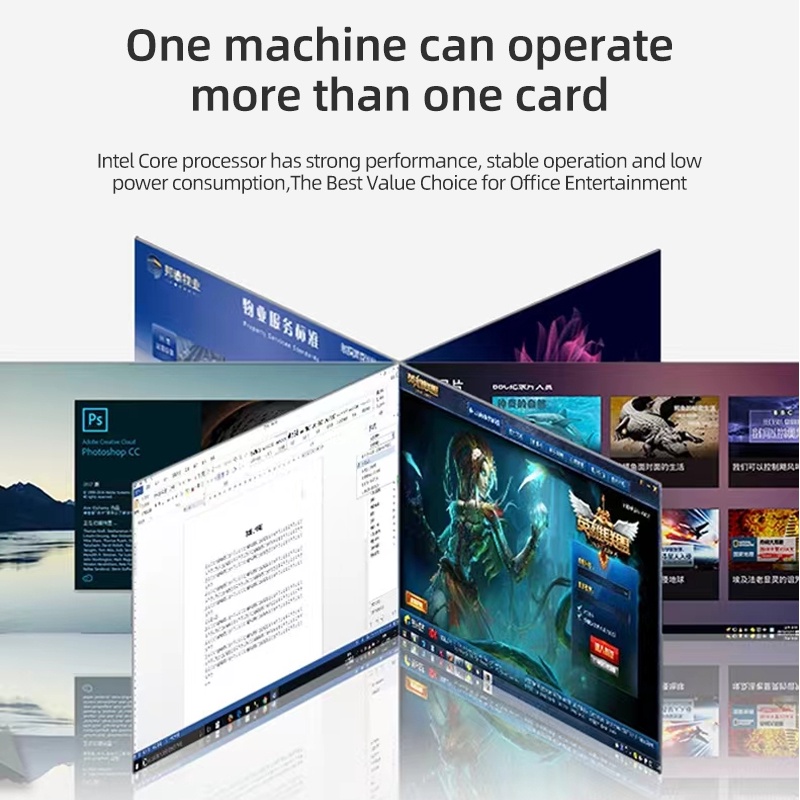 VOVOVA All In One PC Desktop Computer Set Core i5/i7 16G RAM 512G SSD ...