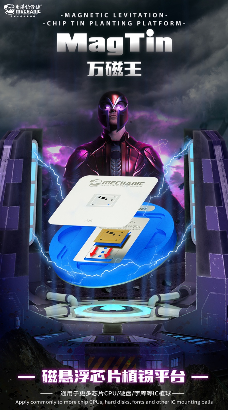 Mechanic Mag Tin CPU BGA Reballing Fixture for IPhone A8-A15 Huawei ...