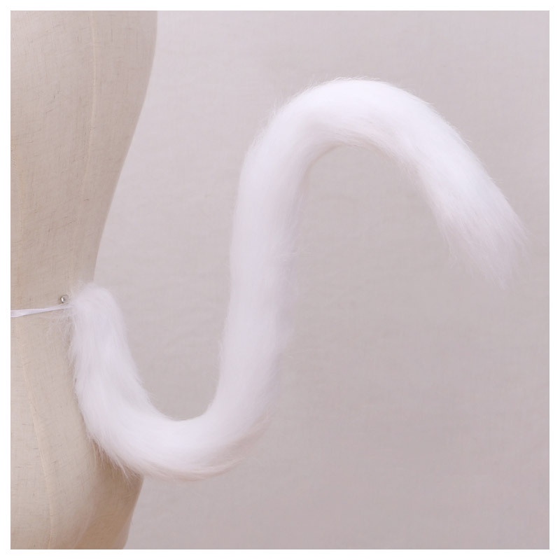 Japanese Fake Cat Tails Lady Lolita 80cm Animal Plush Tail Cosplay ...