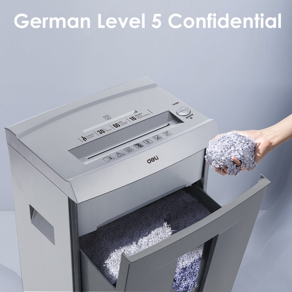 Deli 30L Automatic Paper Shredder Machine Heavy Duty 16 Sheets Paper ...