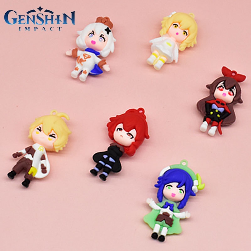 Impact Genshin Collectible Aether Diluc Lumine Venti Figure Paimon Pvc ...