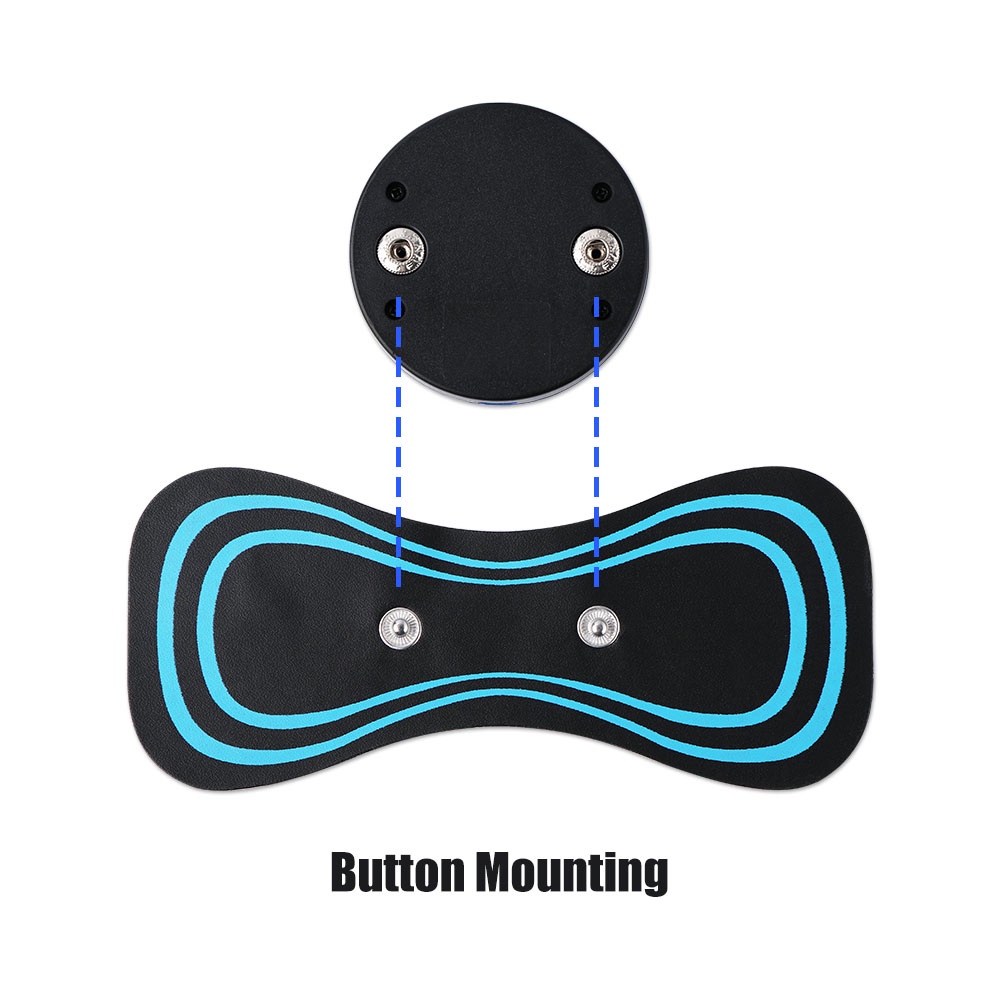 LCD Display EMS Neck Stretcher Electric Massager 8 Mode Cervical ...