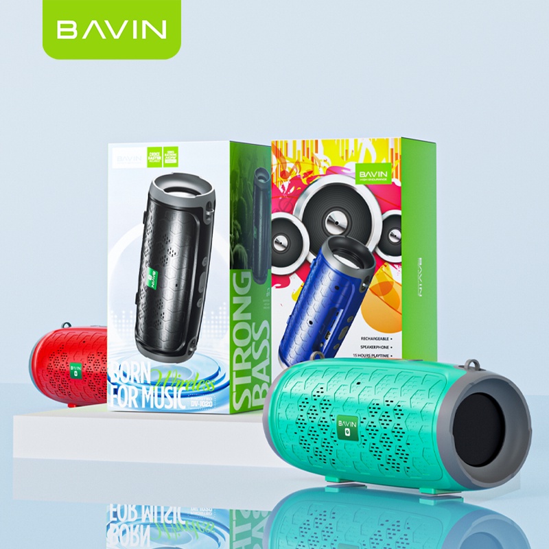 BAVIN J020 Portable Bluetooth Wireless Speaker Hi-Fi Sounds w/ FM Radio ...