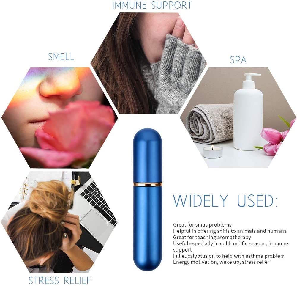 Aluminum Essential Oil Nasal Inhaler Tubes Multicolor Empty Personal ...