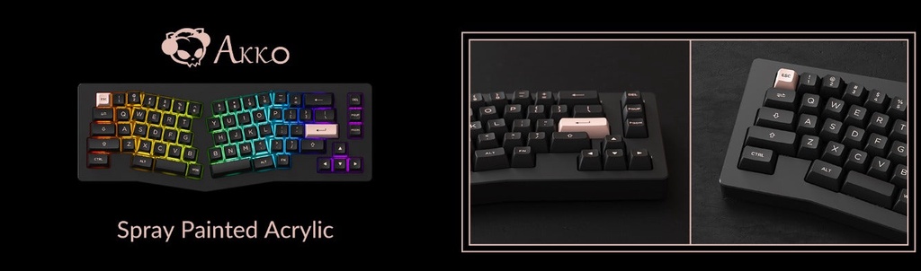 AKKO ACR Pro Alice Plus Acrylic Black Pre-Assembled RGB Mech Keyboard ...