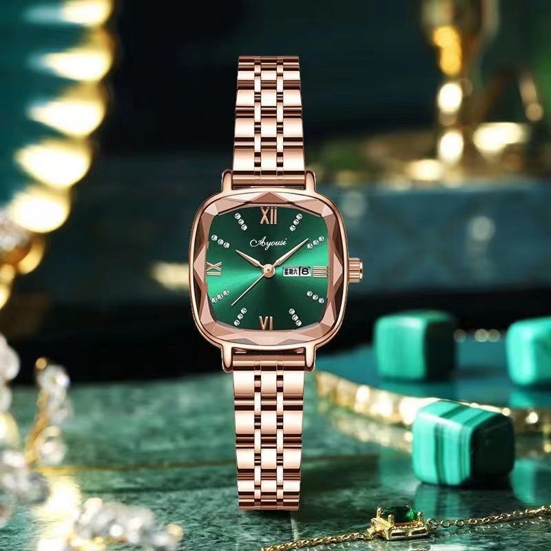 Women's waterproof square quartz watch | Shopee Philippines