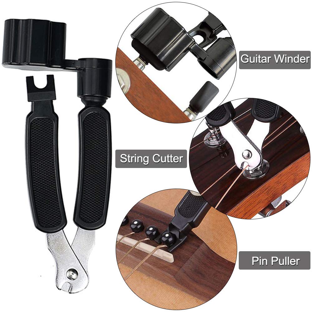 RIXTON 3 in 1 Guitar String Cutter Multifunctional Guitar Tool Guitars ...