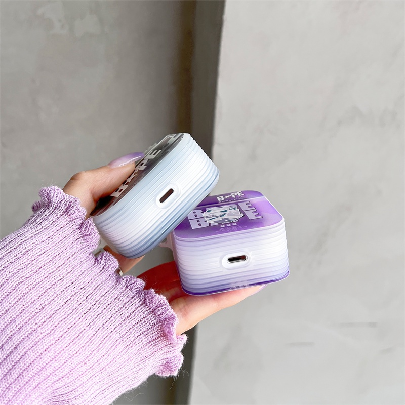 Fashion Bape Trendy Brand TPU Matte Airpods Case Compatible For Airpods ...