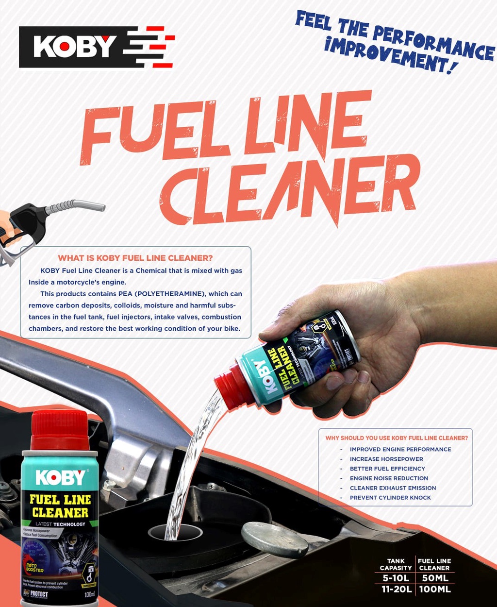 Koby Fuel Line Cleaner 100ml | Shopee Philippines
