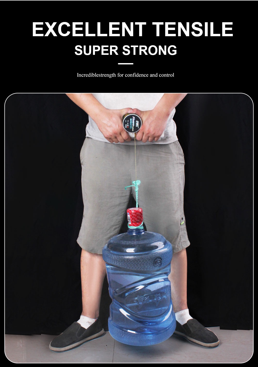 500M Fluorocarbon Coating Carbon Fiber Monofilament Leader, Mottling ...