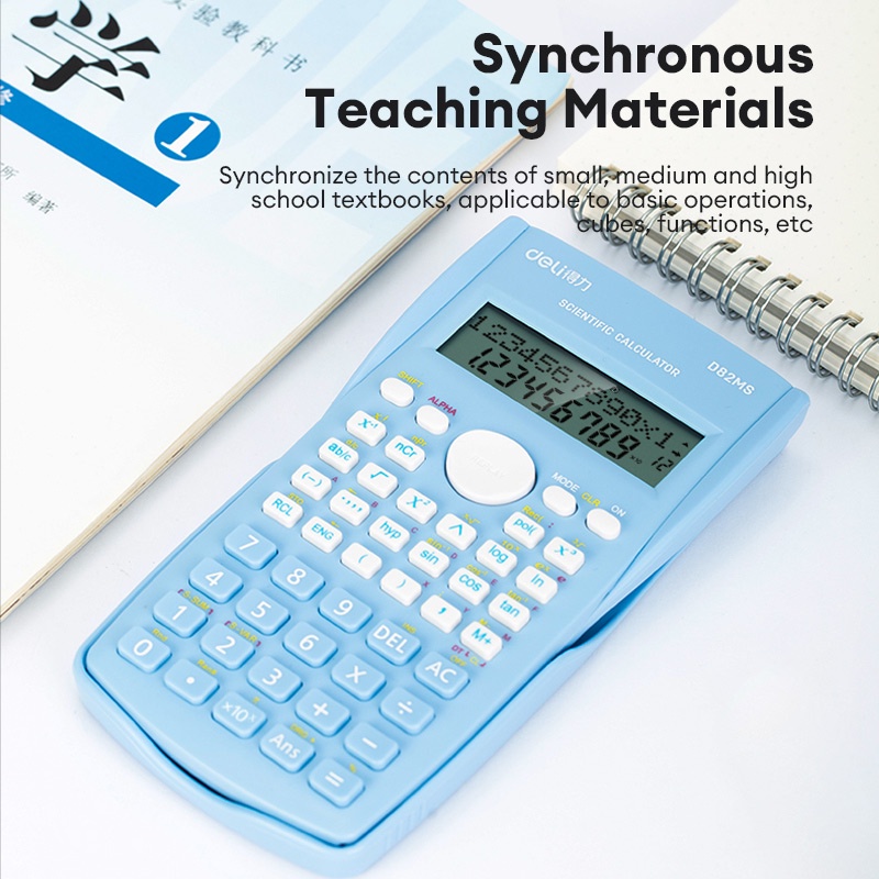 Deli Scientific Calculator Function Plus Calculator Multifunction ...