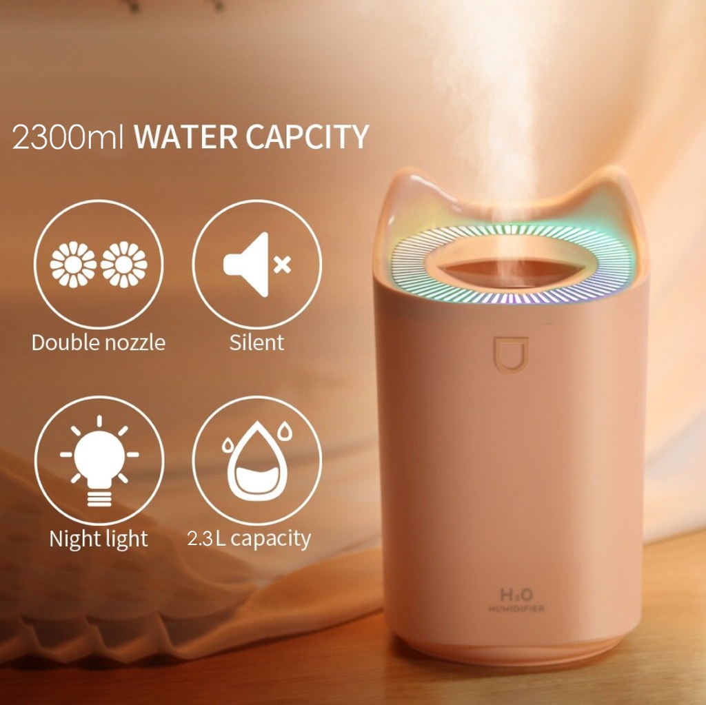 Humidifier Air Humidifier Anti-Burn Aroma Diffuser Purifier K7 Dual ...