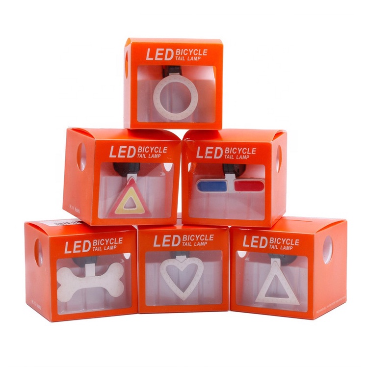 Bike Tail Light IPX64 Waterproof Bicycle Rear Light Heart Shape LED ...