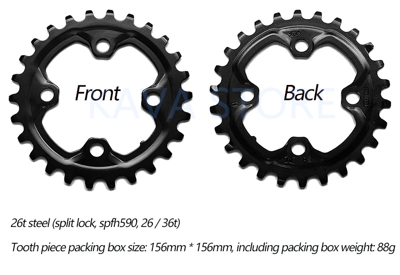 PROWHEEL Mountain Bike Chainring 26T 28T 36T 38T Crowns 64BCD 104BCD ...