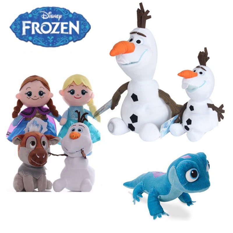 Disney Frozen 2 Elsa anna Princess Olaf Snowman Stuffed Plush Doll ...