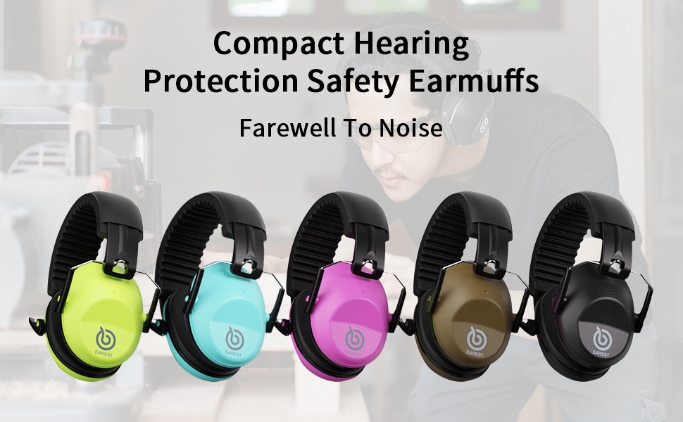 Wenzi EAREST Protection Ear Muffs, Noise Reduction Safety Ear Muffs ...