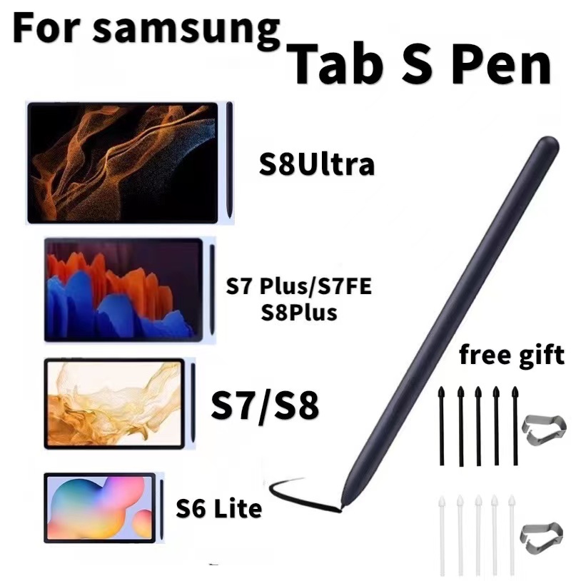 For Tablet Samsung Stylus S Pen for Tab S6Lite S7 FE S7 S7Plus S8 ...