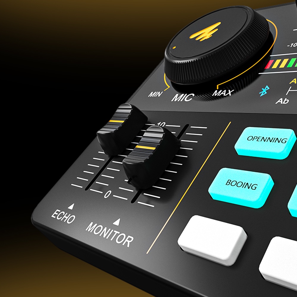 Maono AM200-S1 Sound Card Condenser Microphone Set Professional Sound ...