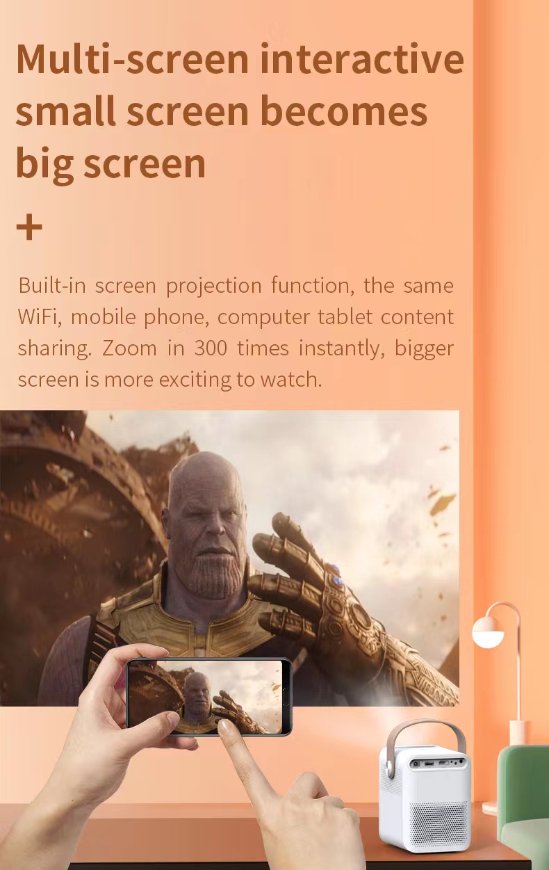 [READY STOCK] X6 Portable Movie Mini 4K Projector Full HD 1080P Android ...