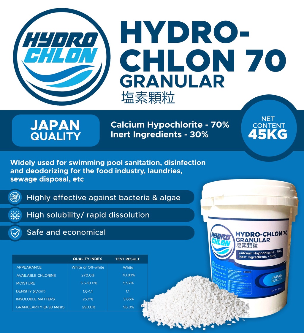 Calcium Hypochlorite 70% Granular 45kg | Shopee Philippines