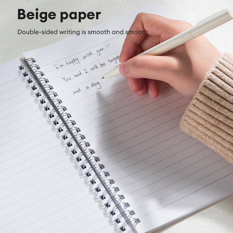 Deli A5 Spring Spiral Notebooks Binder Writing Notepad 70g/60 Sheets ...