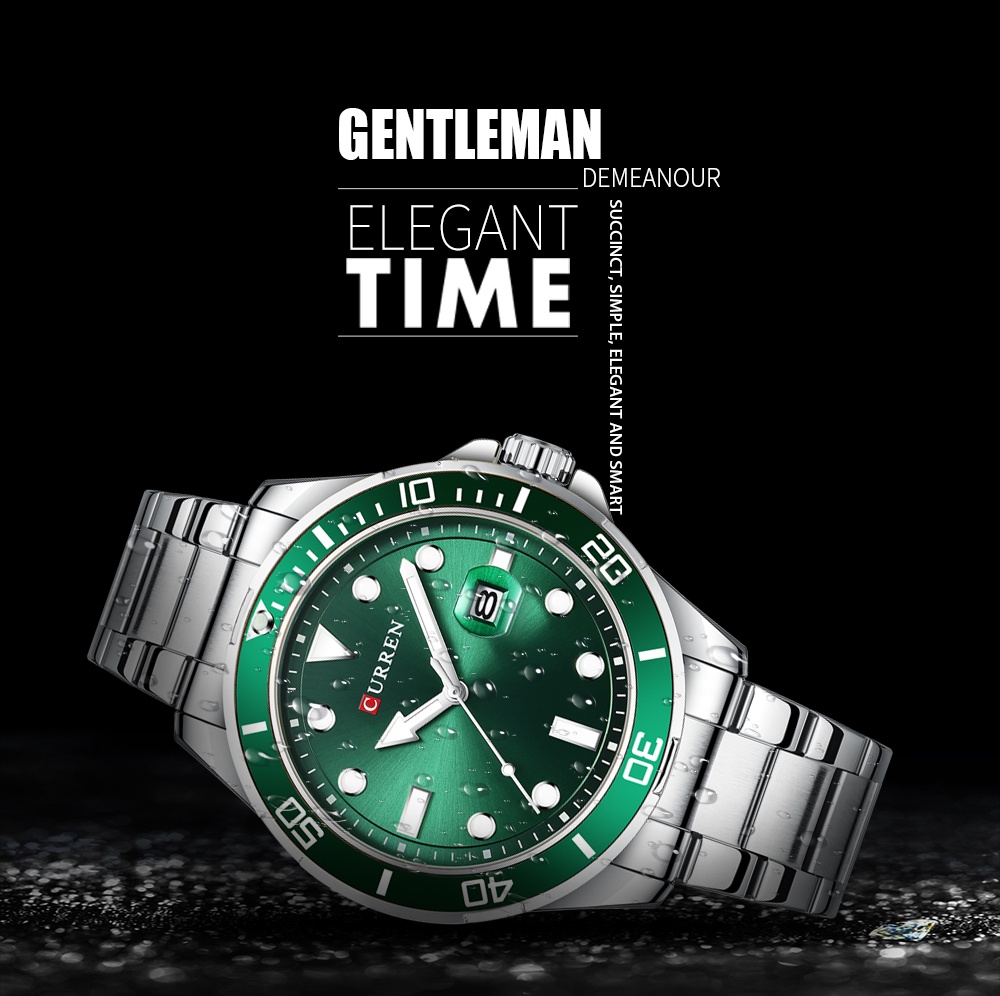 Curren Original Men's Watch Fashion Business Quartz Stainless Steel ...