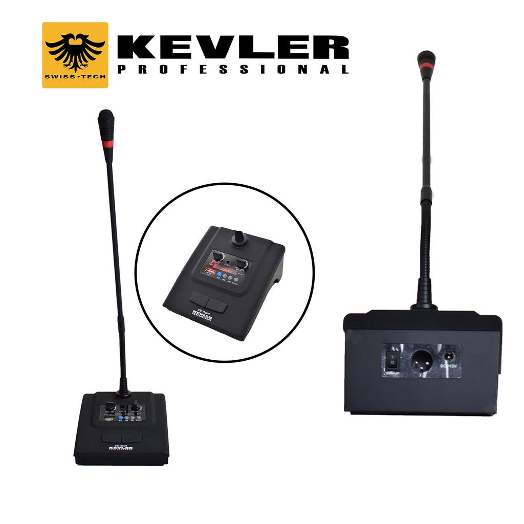 KEVLER CM-100UR Supercardioid Condenser Paging Conference USB Mic w ...