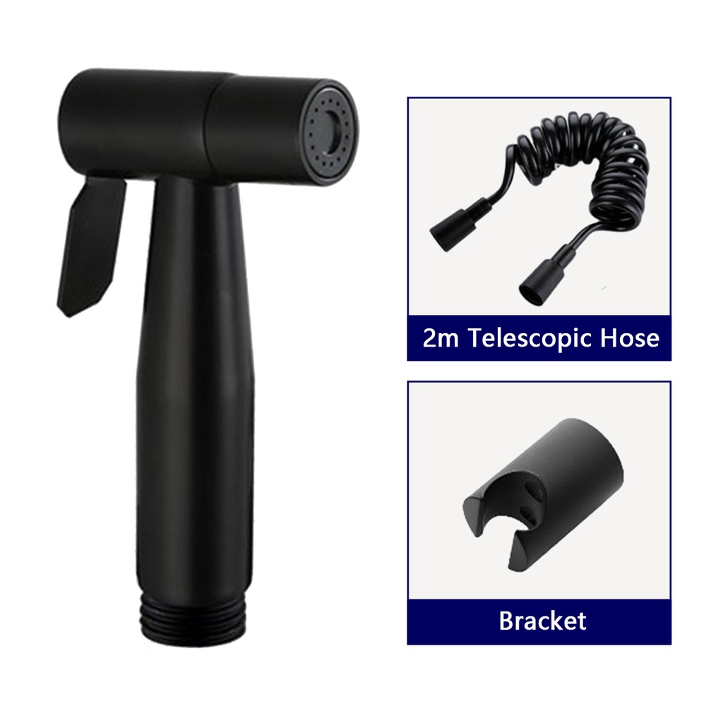 Black Heavy Duty 304Stainless Bidet Set With Bidet Head Bidet Hose ...