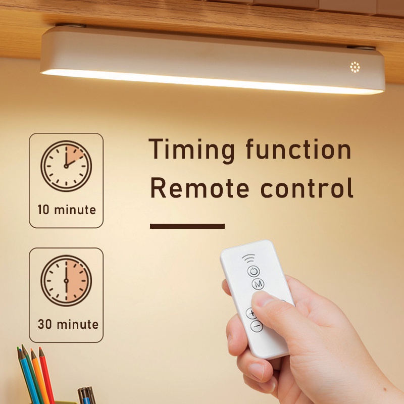 Magnetic LED Light For Room Rechargeable Light Study Lamp Shade Dim ...