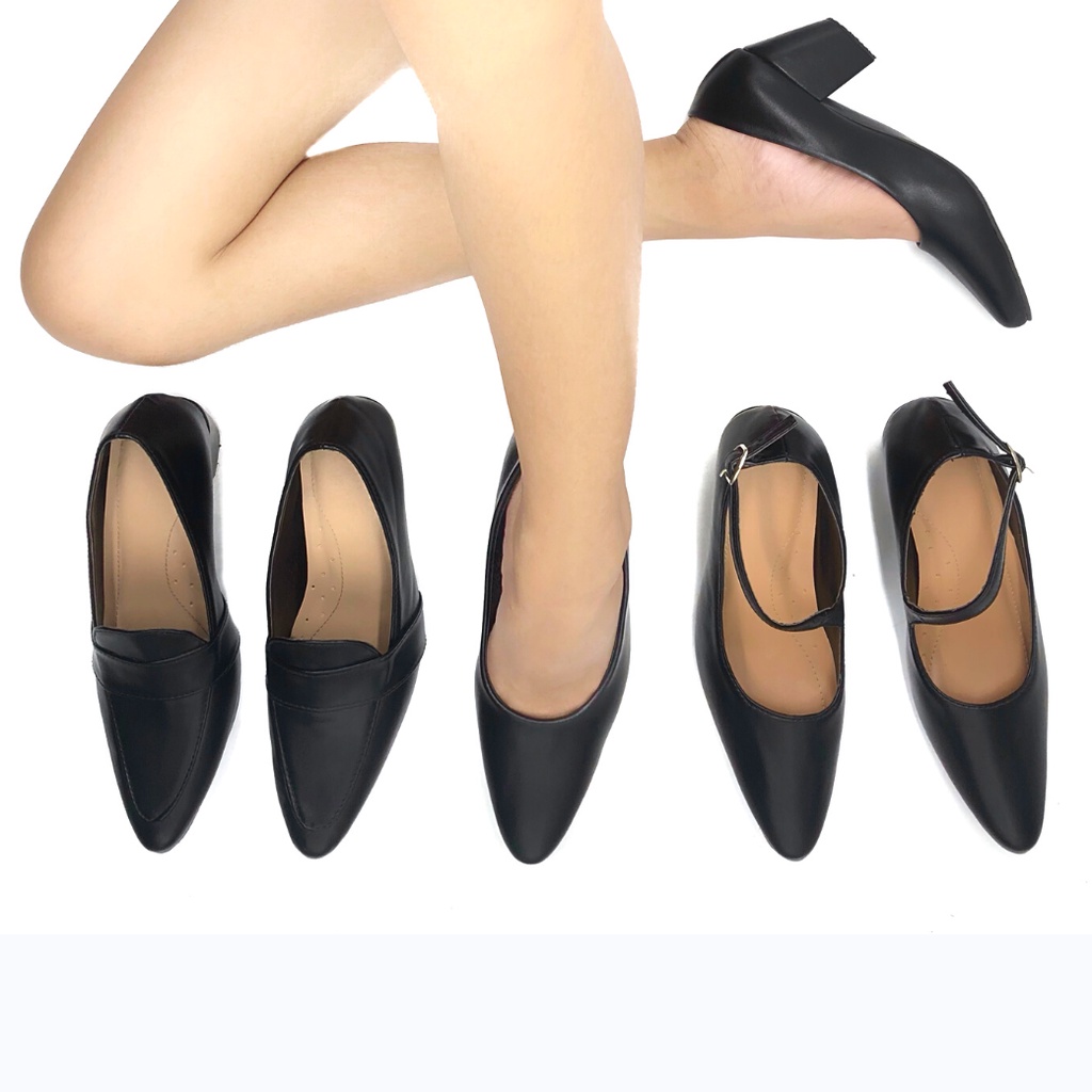 Gawang Pinoy Shoe MARIKINA MADE Women Office Black Shoes Heels School ...