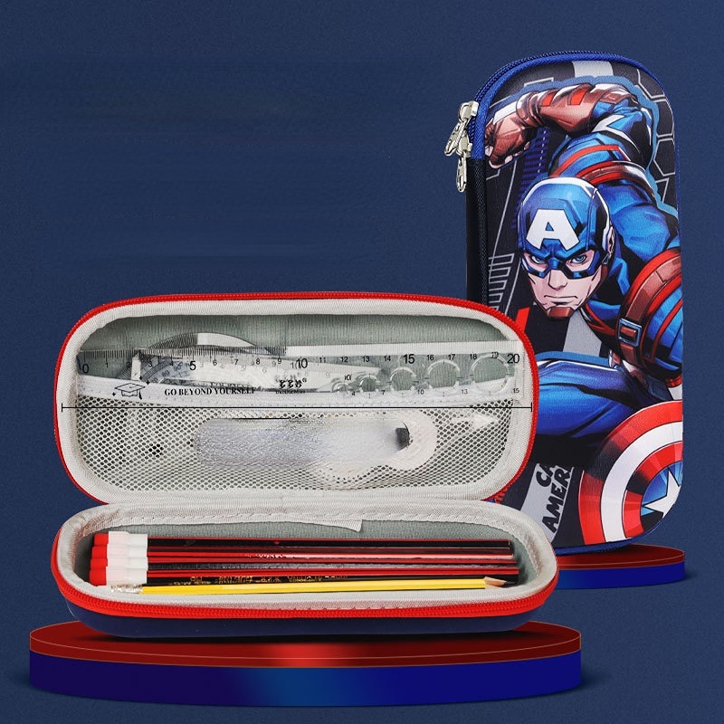 Original Marvel 3D Stereo Pencil Case Superhero Captain America Iron ...