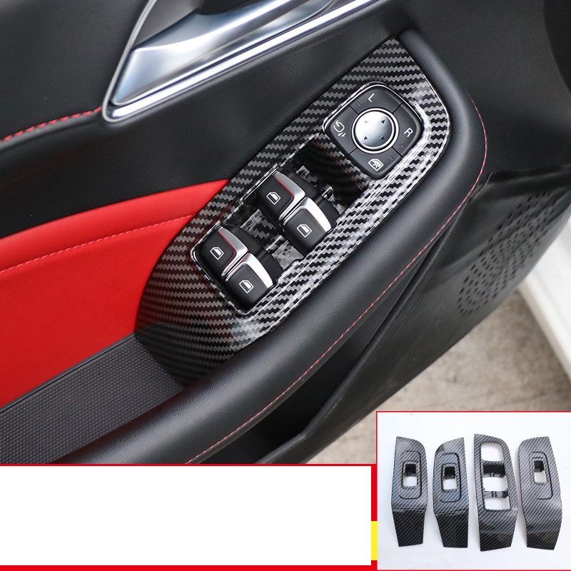 carbon fiber Car Window Lifter Switch Control Panel for Mg 6 Mg6 2020 ...