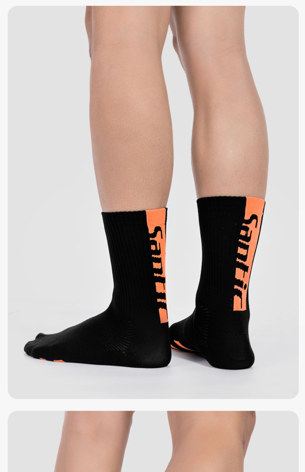 Santic Men Women Cycling Socks Sports Mid-Calf Socks Cycling ...